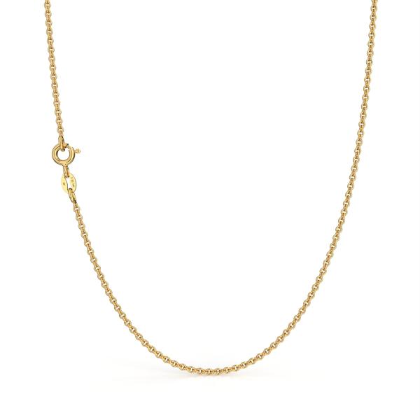 商品名: Ariana Lucci 14Kゴールドフィルド イタリア製薄型ケーブルチェーンネックレス レディース メンズ 1.5mm イタリア製 変色しないクラシック ロロベルチャーチェーン 長さ16インチ~36インチ, 22 inches...
