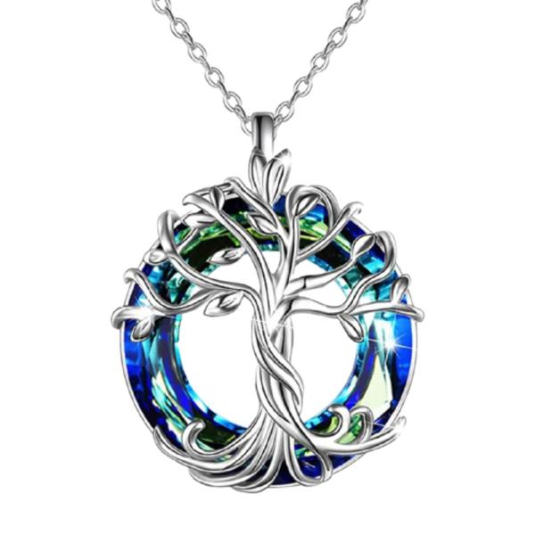 商品名:  Exquisite Tree of Life Necklaces Celtic Family Tree Necklace with Circle Crystal Jewelry Gifts for Women Girls Mom...