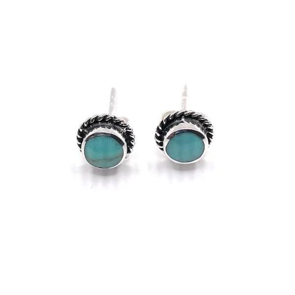 商品名:  Sterling Silver .925 simulated Turquoise Post Stud Earrings + Free Giftbagブランド: Generic高さ: 0.254cm横幅: 10.16cm奥行: 7...