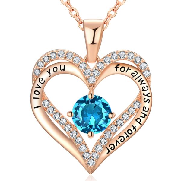 商品名: Lucktree 18K ローズゴールド ネックレス レディース 誕生日プレゼント 女性用ジュエリー 妻 ガールフレンド 娘 妻 誕生日プレゼント 記念日 母の日 クリスマス バレンタインギフト 女性ママへのギフト, キュービック...