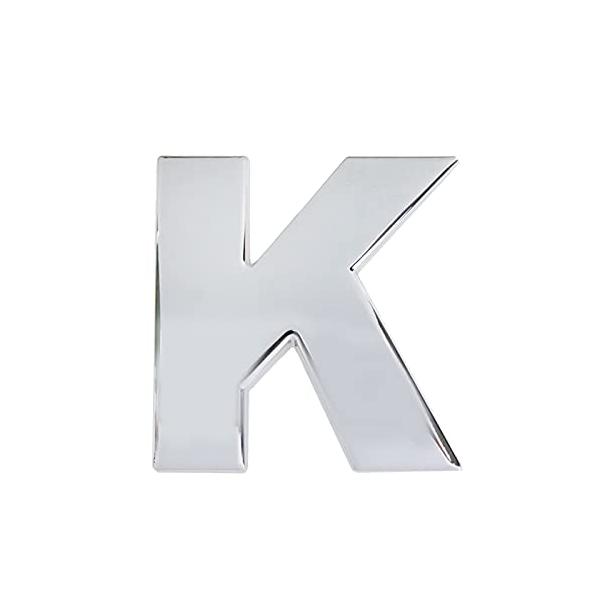 商品名: Modengzhe 3DメタルカーエンブレムレターKステッカークロームメッキ亜鉛合金自動車シンボルバッジデカール Modengzhe 3D Metal Car Emblem Letter K Sticker Chrome Plat...
