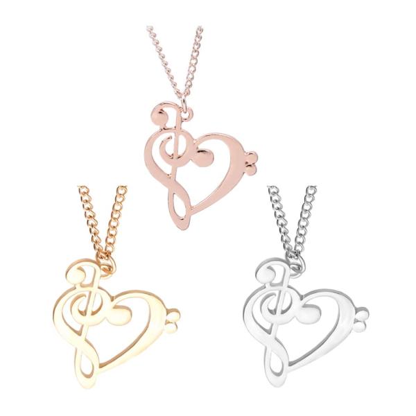 商品名:  Abaodam 3pcs Musical Note Necklace Gifts for An Anniversary Christmas Gift Alloy Necklace Sweater Necklace Fashion...