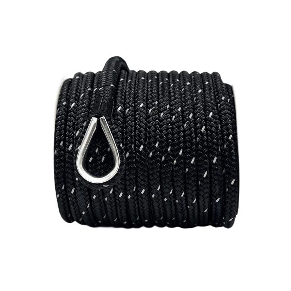 商品名:  Upgrade Your Anchoring Confidence: Empire Ropes Nylon Double Braided Anchor Line Rope 3/8”X100’ - Marine, Boat, Ri...