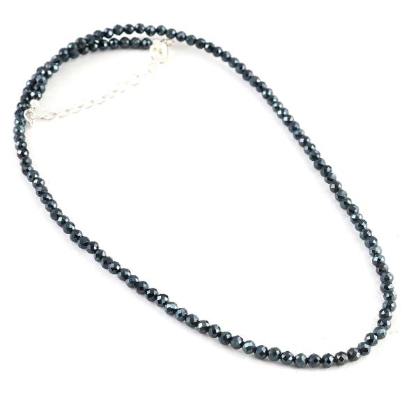 商品名:  Beautiful Black Diamond Beads Strand Necklace Gemstone Wedding Gift Jewelry For Women (16'')ブランド: Generic商品サイズ: 16...