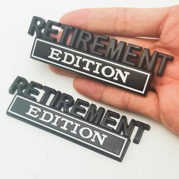 商品名:  WULIDE 2pcs Retirement Edition Car Emblem 3D All-Metal Sturdy Material Badge,Decal Suitable for a Variety of car S...