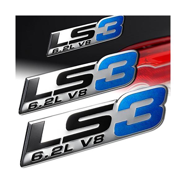 商品名:  HYPERSPEED LS3 6.2L V8 Badge Sticker Aluminum Decorative Adhesive Emblem Decal 2PCS Car Truck Bumper/Hood/Side Doo...