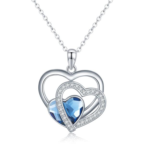 商品名: 母の日 ネックレス 女性用 925 スターリングシルバー 3世代 ラブハートネックレス 祖母 孫娘 母の日 ジュエリー ガールズ StoryMidir Mothers Day Necklaces for Women 925 Ste...