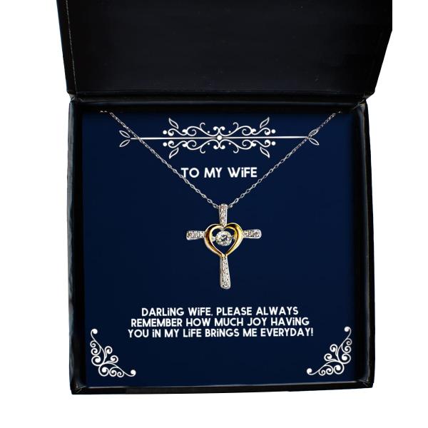 商品名:  Sarcastic Wife, Darling Wife, Please Always Remember How Much Joy Having You in My Life!, Christmas Cross Dancing ...