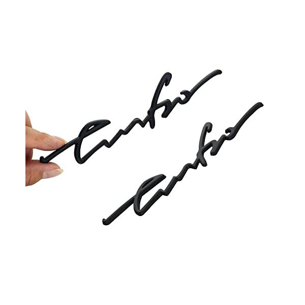 商品名:  2Pc Turbo Letters Rear Badge Liftgate Emblem Look Deck Lid 3D Premium Badge Trunk Fender Car Rear Sticker Decal (B...