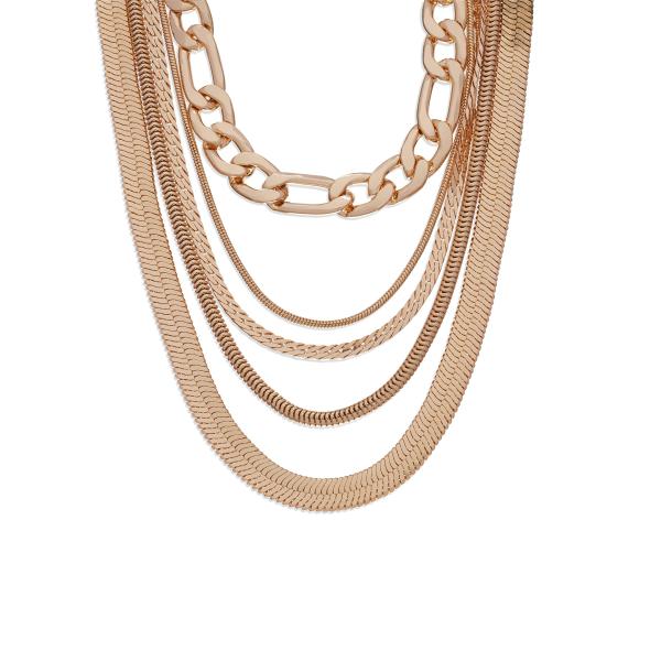 商品名: [Steve Madden] ミックスレイヤードチェーンネックレス, One Size, 金属, 宝石なし Steve Madden Mixed Layered Chain Necklaceブランド: Steve Madden商品...