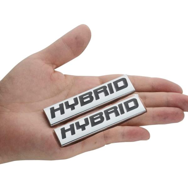 商品名:  Pair Set 3D Hybrid Car Logo Stickers Refitting Metal Emblem Badge Decal Auto Accessories Suitable for Door Trunk W...