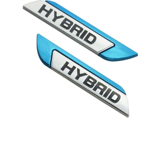 商品名:  Pair Set Metal Hybrid Emblem Personalized 3D Car Stickers Car Stickers Blade Side Badge Decoration Side Trunk Rear...