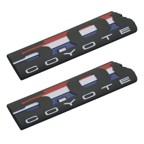 商品名:  2 Pack 5.0 Coyote Emblem 3D Badge Decal V8 5.0L Howling Sticker Nameplate Logo Replacement for 150 (Black Red)ブランド...