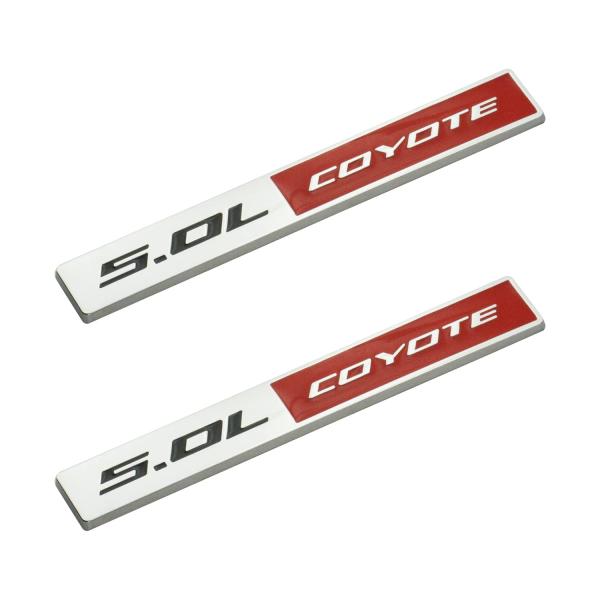 商品名:  2Pack 5.0L Coyote Emblem 3D Badge V8 Engine Trunk Fender Metal 5.0 Decal Nameplate Sticker Replacement for Mustang...