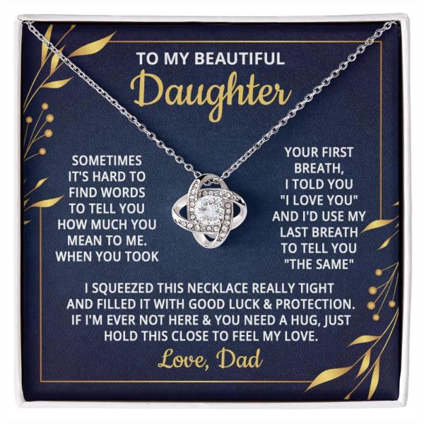 商品名: 父から娘へのギフト 父から娘へネックレス 父から娘へ お父さんから娘へ ネックレス 父から娘へ 父へのネックレス 誕生日 母の日 ギフトボックス付き メッセージカード付き, キュービックジルコニア Father To Daught...