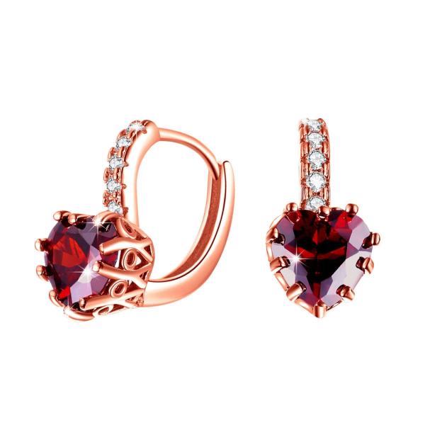 商品名:  Heart Zircon Earrings For Girl Wrap Stud Ear Cuff For Women Earring Cuff Stud Ear Cuffs Hoop Earrings Luxury Trend...