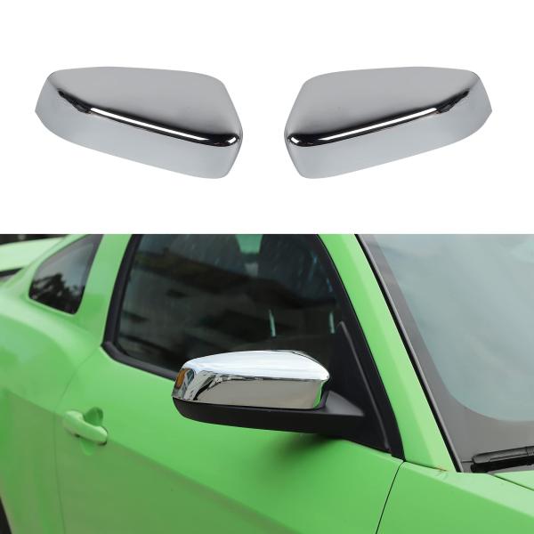 商品名:  RT-TCZ Rearview Side Mirror Decoration Trim Cover Accessories for Ford Mustang 2009 2010 2011 2012 2013 (Chrome)ブラ...