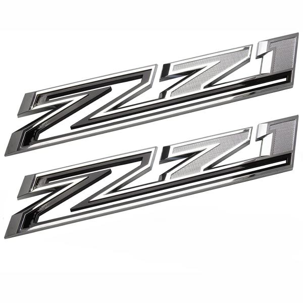 商品名:  2pack 2019-2023 OEM Z71 Emblems Side Fender Decals Badges Compatible with Silverado Genuine Parts 84632695 (Chrome...