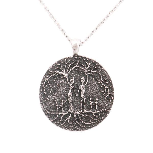 商品名:  Tree of Life Necklace Mom Several Boys Girls Family Disc Hanging Pendant Gift for Women Father Wife Daughter Son M...