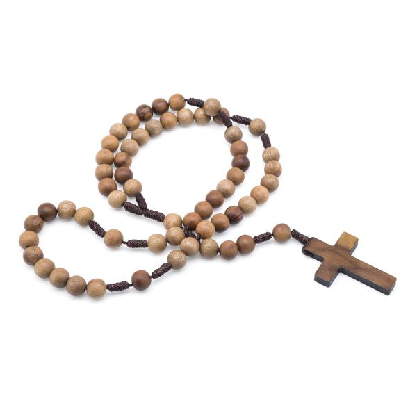 商品名: Intercession 無垢材ロザリオ 十字架付き, 2XL, ウッド, 宝石なし。 Intercession Solid Wood Rosary with Cross (Large)ブランド: Intercession商品サイ...