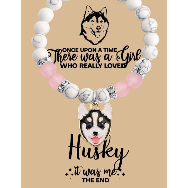 商品名: MAOFAED ハスキーギフト ハスキーママギフト 犬好きの方への贈り物 There Was A Girl Who Really Loved Husky Dog Owner ギフト, 0.8, 金属, 合金。 MAOFAED Hu...