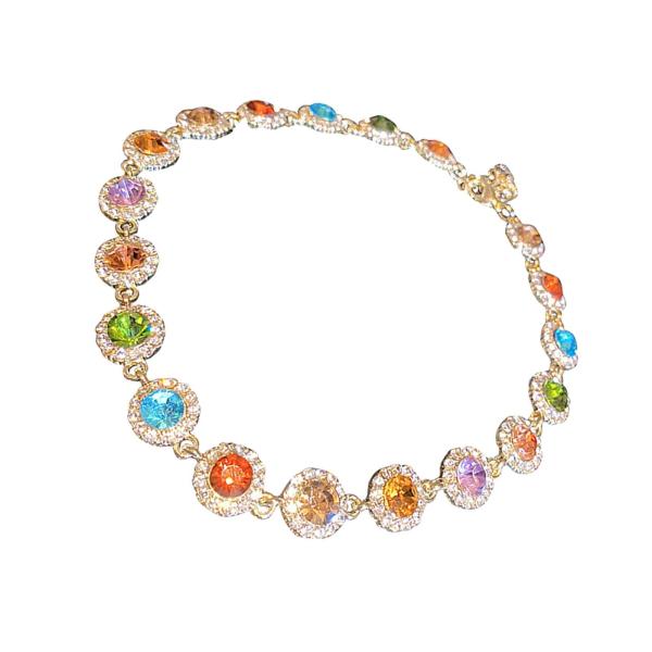 商品名: [DYNWAVE] カラフルなルチョーカー母娘ギフト用のカラフルなラインストーンチョーカー Trendy Bohemia Colorful Crystal Choker Necklace for Womenブランド: DYNWAV...
