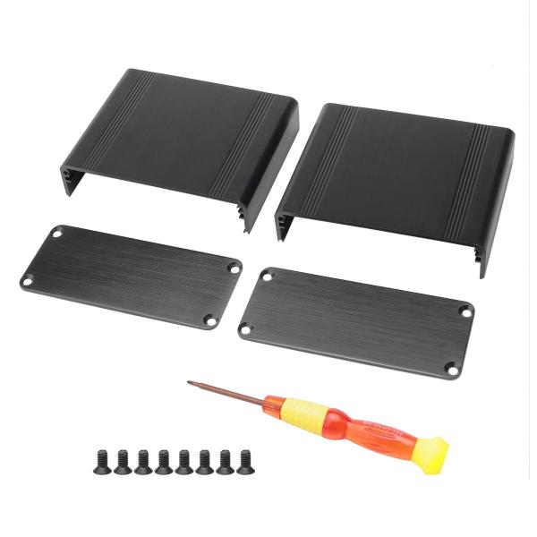 商品名: Pxyelec アルミ電子エンクロージャ スプリットボディ DIYボックス PCBボード HiFi オーディオアンプ ハムラジオ 電気プロジェクト 2.0プラスドライバー付き 2.75x3.46x1.50インチ/70x88x38m...