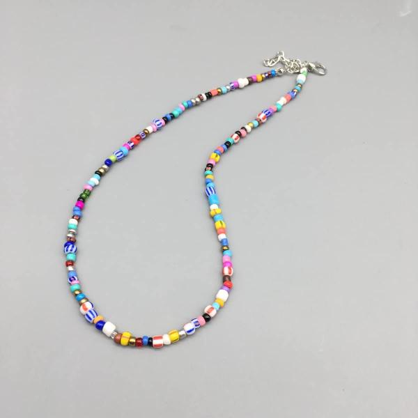 商品名:  Multicolor Seed Beads Choker Necklace for Women Girls Bohemia Trendy Multi Sizes Beads Short Necklace Jewelry for ...