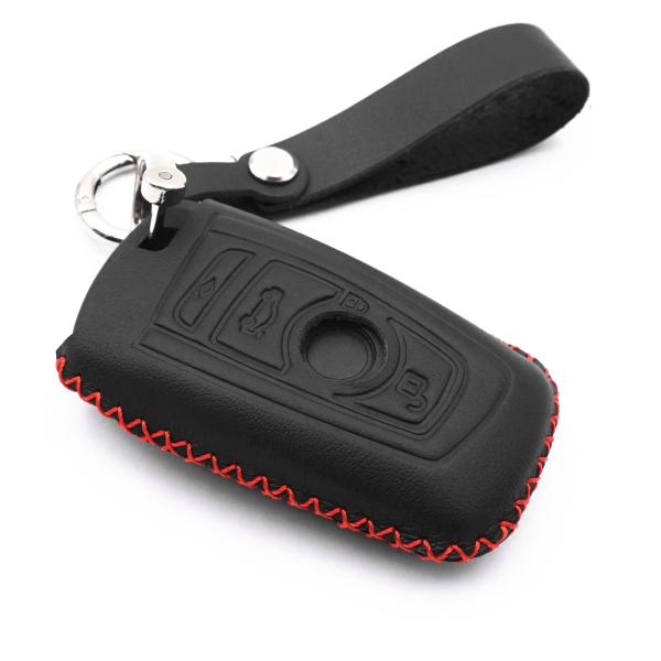 商品名:  WFMJ Leather Smart 4 Buttons Key Fob Case Cover Chain for BMW 3 5 7 Series M1 M2 M3 F05 F10 F20 F30 335 328 535 65...