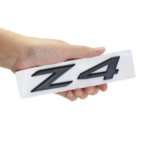 商品名: Z4 レター トランク テールゲート バッジ リアエンブレム ステッカー デカール 交換用 Z4 シリーズ 車用 (グロスブラック) 1枚 1Pc Z4 Letter Trunk Tailgate Badge Rear Emble...