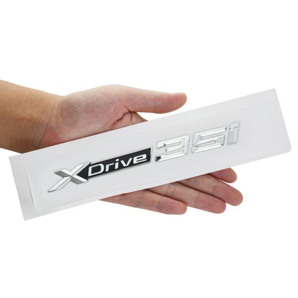 商品名: 1枚 X Drive 35i エンブレム 3Dバッジ デカール ネームプレート トランクステッカー XDrive35i 車用 (シルバーブラック) 1Pc X Drive 35i Emblem 3D Badge Decal Nam...