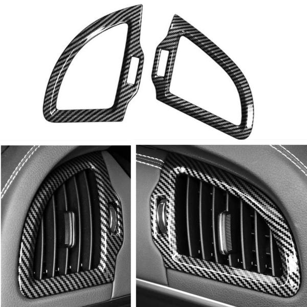 商品名:  JUIVEEL Carbon Fiber Pattern ABS Dashboard Side Air Vent Cover Air Outlet Trim Compatible with KIA Stinger 2017-20...