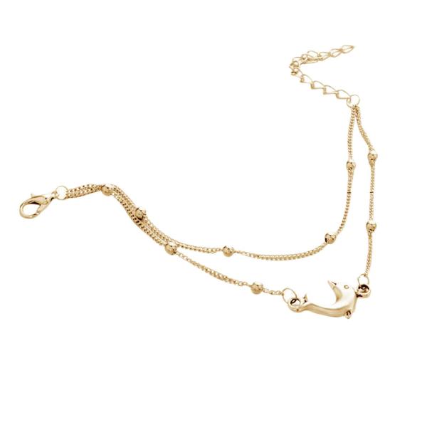 商品名:  Anklet Bracelet for Women Boho Foot Chain Gifts Handmade Beach Ankle Jewelry For Women Initial Dainty Beach Dolphi...