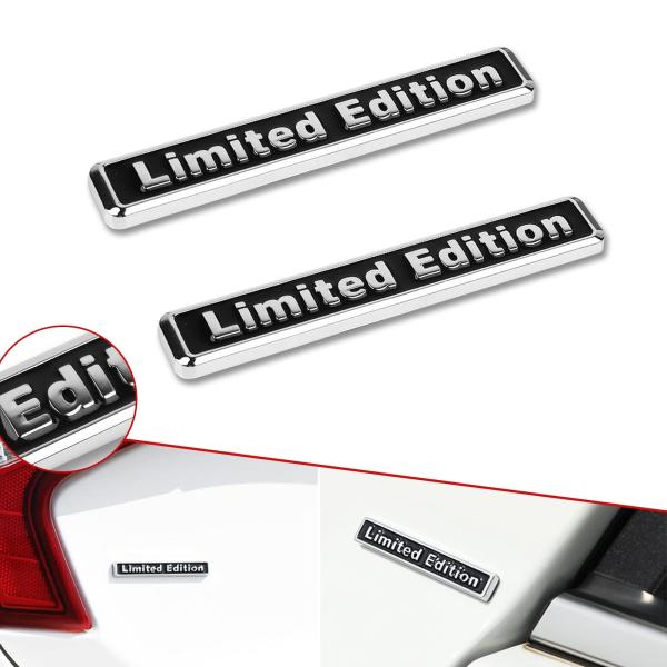 商品名:  Xotic Tech 2pcs Universal Limited Edition Logo Emblem Metal Badge Sticker Decal for Side Fender Trunk Compatible w...