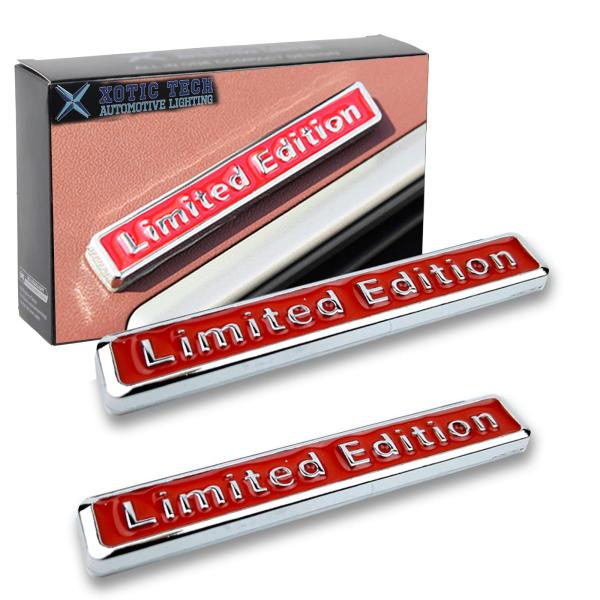 商品名:  Xotic Tech 2pcs Universal Limited Edition Logo Emblem Metal Badge Sticker Decal for Side Fender Trunk Compatible w...