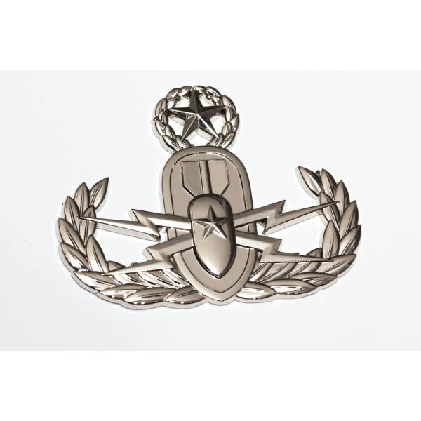 商品名:  Master Explosive Ordnance Disposal EOD 3.5'' Wide Metal Emblem with Adhesive for auto or Awards, silverブランド: Gener...