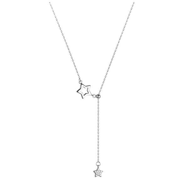 商品名:  Dainty Choker Chain Necklace Metal Alloy Star Hollowing Out Necklace Inlaid Confession Lady Star JewelryGift Trend...