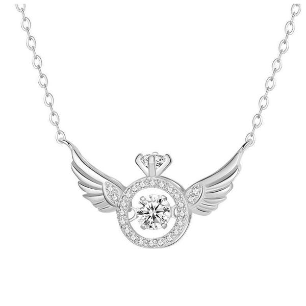 商品名:  Jewelry Wingss Smart Angel Gift Fashion Heartbeat Clavicle Necklace Trend Necklaces &amp; Pendants Trendy Necklace...
