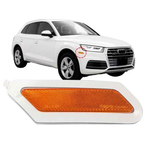 商品名: APA 交換用フロントサイドマーカーリフレクター 2018 2019 2020 Audi Q5 SQ5 助手席 右側 80A945072 AU1085100 APA Replacement for Front Side Marke...