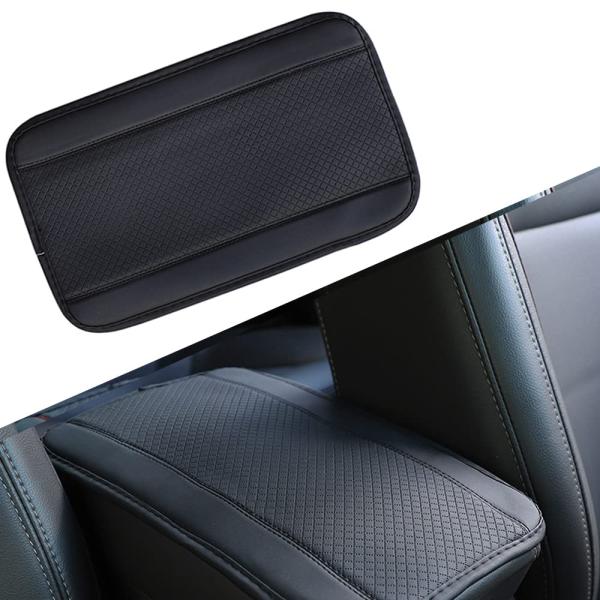 商品名: TRNOI ユニバーサルアームレストボックスカバー 防水 アームレストマット センターコンソールパッド 車のアームレストシートカバー PUレザー 自動アームレストクッション ブラック 1個 TRNOI Universal Armr...