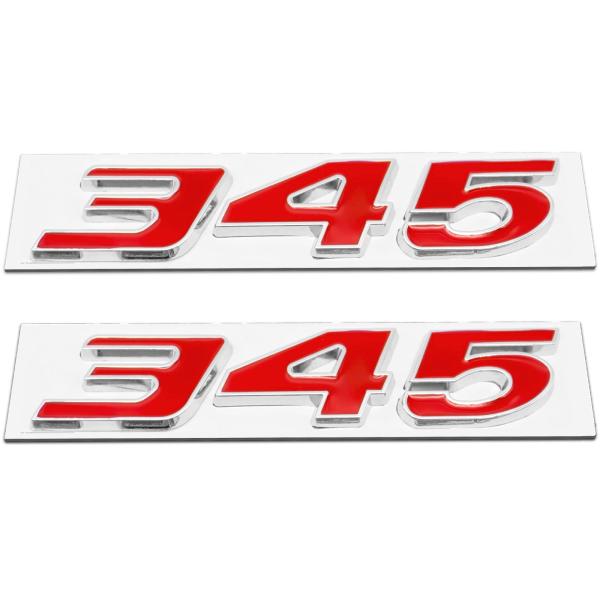 商品名:  FIHANT 2Pcs 345 Badge Side Door Fender 3D Car Emblems (Chrome)ブランド: FIHANT高さ: 17.8cm横幅: 10.7cm奥行: 2.3cm重量: 50g商品番号...