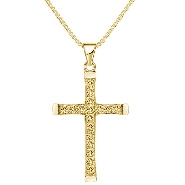 商品名: クロスペンダントネックレス レディース 925 シルバーメッキ Dカラー ブリリアントカット モアッサナイト 祝福 クロスペンダント ジュエリー ギフト 彼女 母 妻 女の子 ジュエリー ギフトボックス付き, ステンレス鋼, 宝石...
