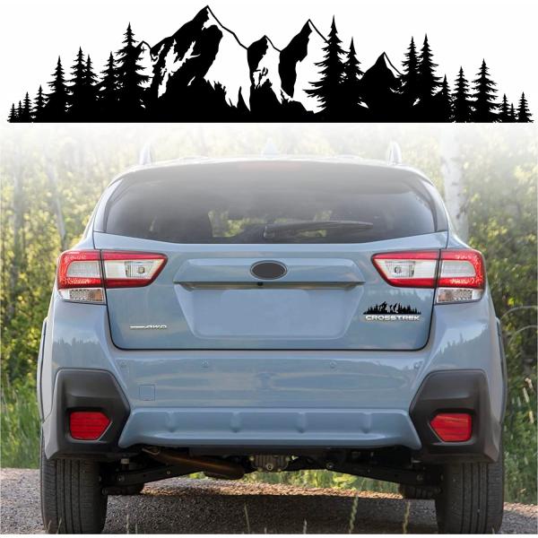 商品名:  Smart-Mountain Decal, Car Emblem Graphic, Tree Sticker for Tailgate Trunk Badge, Bumper Sticker | 6 inch | SD-835|...