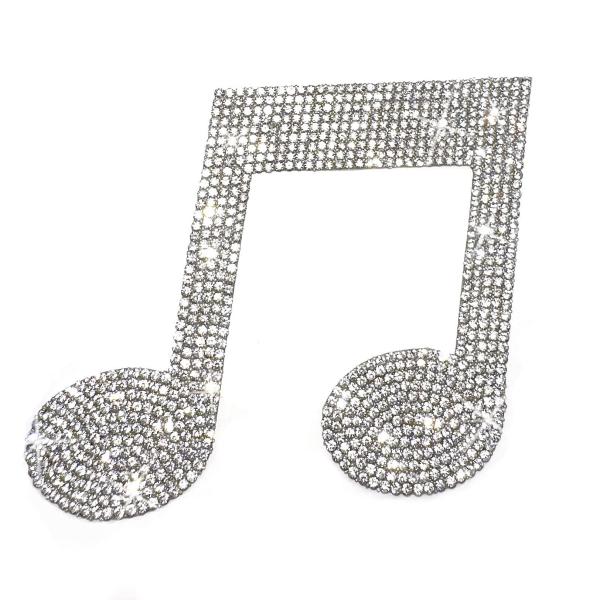 商品名:  Silver Bling Music Note Car Decal, Waterproof Sparkling Rhinestone Musical Symbol Sticker 4'' Heightブランド: GiveMOJO...