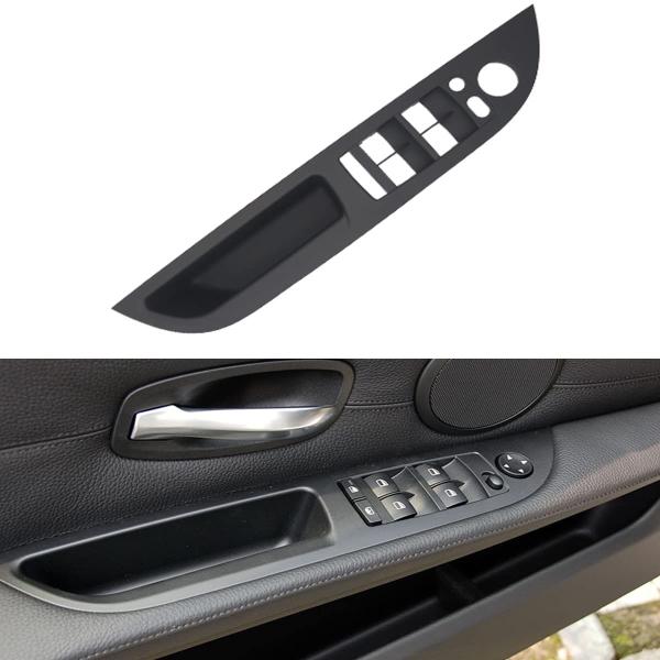 商品名: Fouedy 運転席側 フロント 左ドア トリムパネルハンドル 車のインテリアハンドル インドア アームレストパネル プルトリムカバー BMW 5シリーズ E60用 (ブラックモデルA) Fouedy Driver Side Fr...