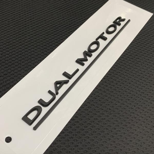 商品名:  1Pc Dual Motor Emblem Underlined Letters 3D Badge Car Rear Trunk Performance Sticker Decal for Mo-del 3 S X Y (Mat...