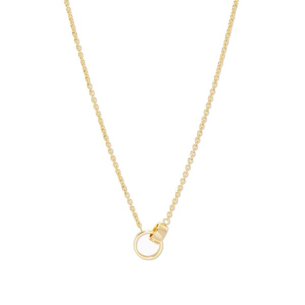 商品名: gorjana レディース ローズ インターロッキングネックレス, 金属, 非対応 gorjana Women’s Rose Interlocking Necklace, 18K Gold Plated, Adjustable C...