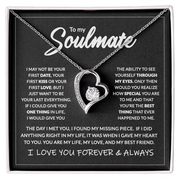 商品名:  To My Wife Necklace From Husband, To My Soulmate Necklace For Women, Romantic Gifts For Wife, Anniversary Present ...