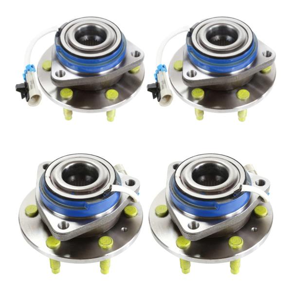 商品名:  AutoShack Set of 4 Front and Rear Wheel Hub and Bearing Assembly 6 Lugs with ABS Replacement for 2004 2005 2006 20...