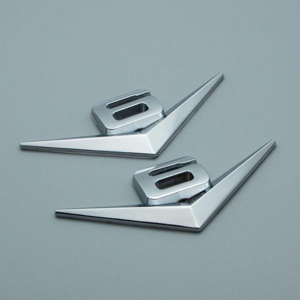 商品名:  2X V6 Turbo Engine Logo Car Emblem Metal Side Wing Badge Rear Trunk Sport Trunk Racing SUV Sticker Suitable for Un...
